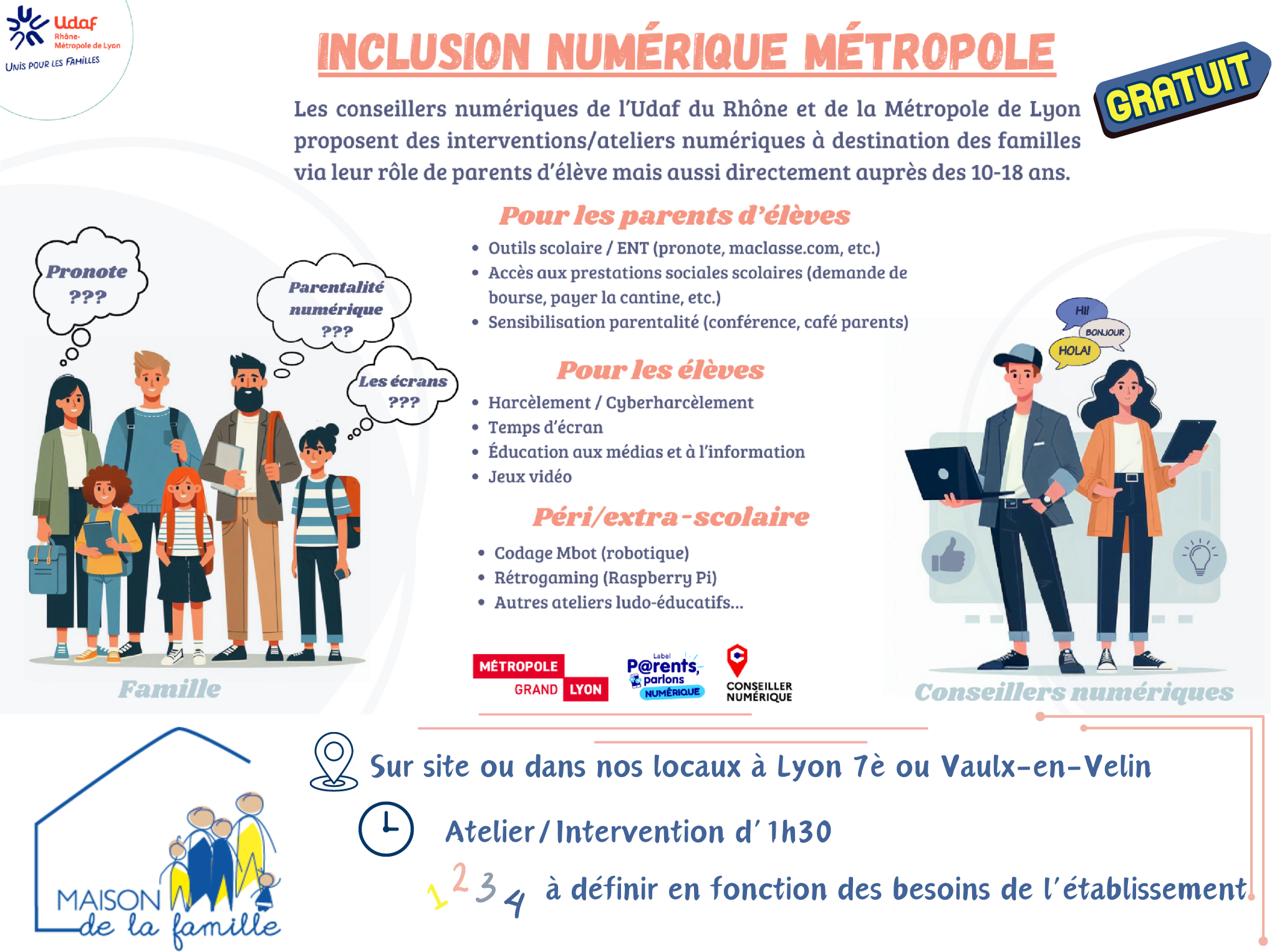 Ateliers gratuits d'inclusion numérique - Écocitoyen